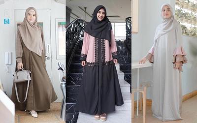 Model Gamis Syari Terbaru dari Artis Tanah Air untuk Lebaran 2019
