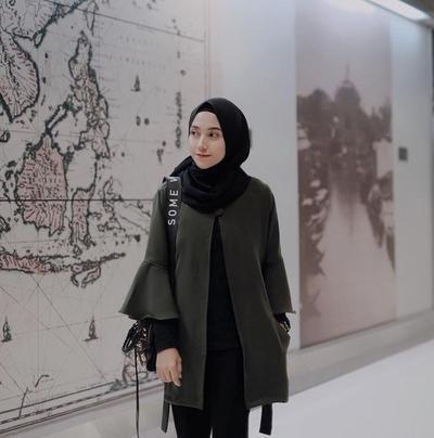 Variasi Syle Hijab dengan Nuansa Army Look Ini Bisa Kamu Jadikan ...
