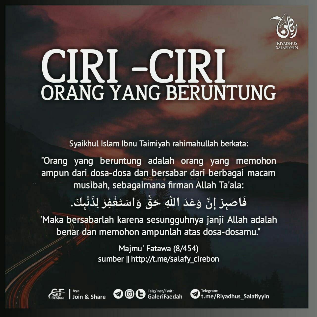 Ciri-ciri Orang yang Beruntung