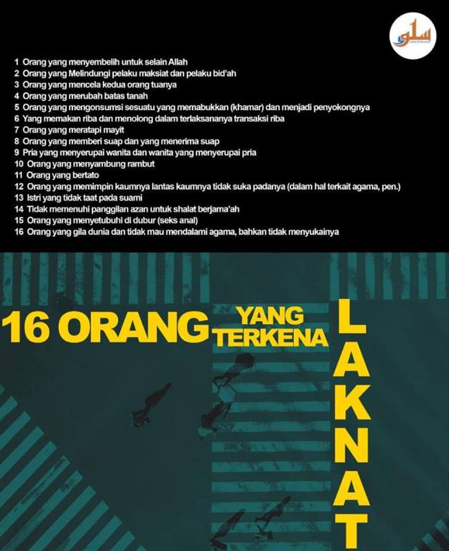 16 Orang yang Terkena Laknat