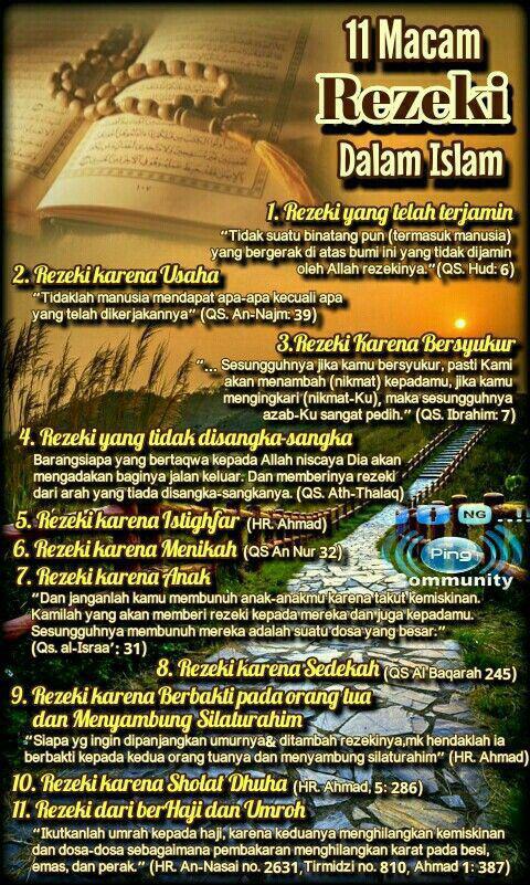 11 Macam Rezeki Dalam Islam