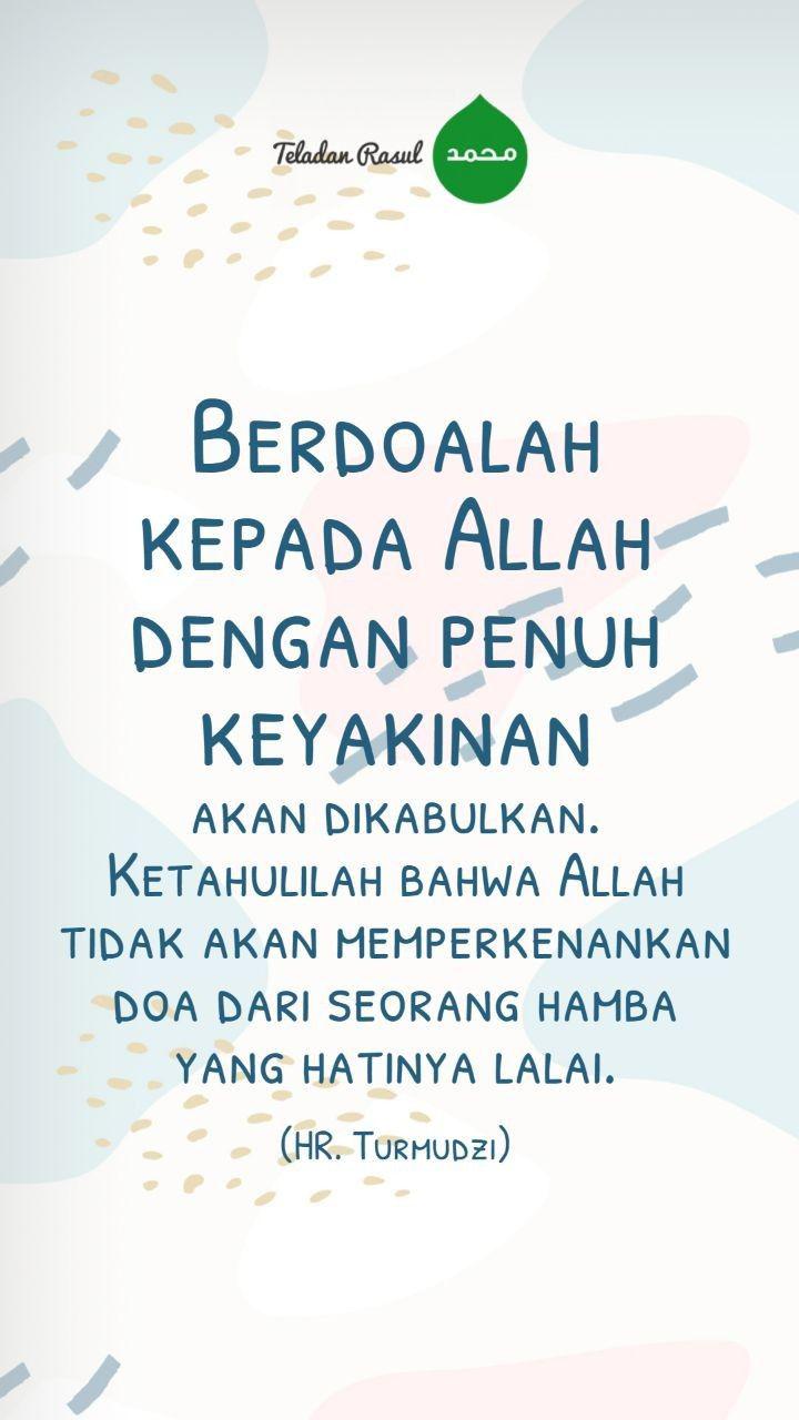 Berdoa Kepada Allah Dengan Penuh Keyakinan