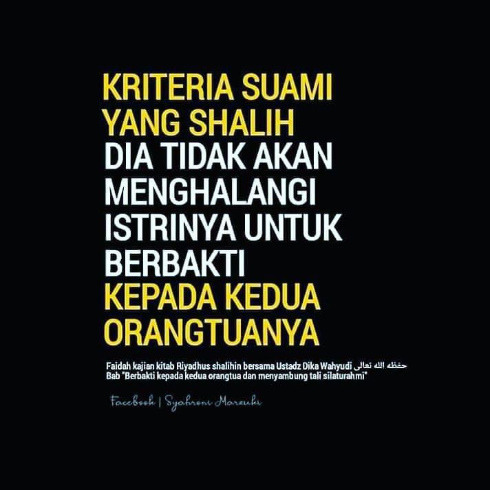 Ciri Suami yang Shaleh Ciri Suami yang Shaleh